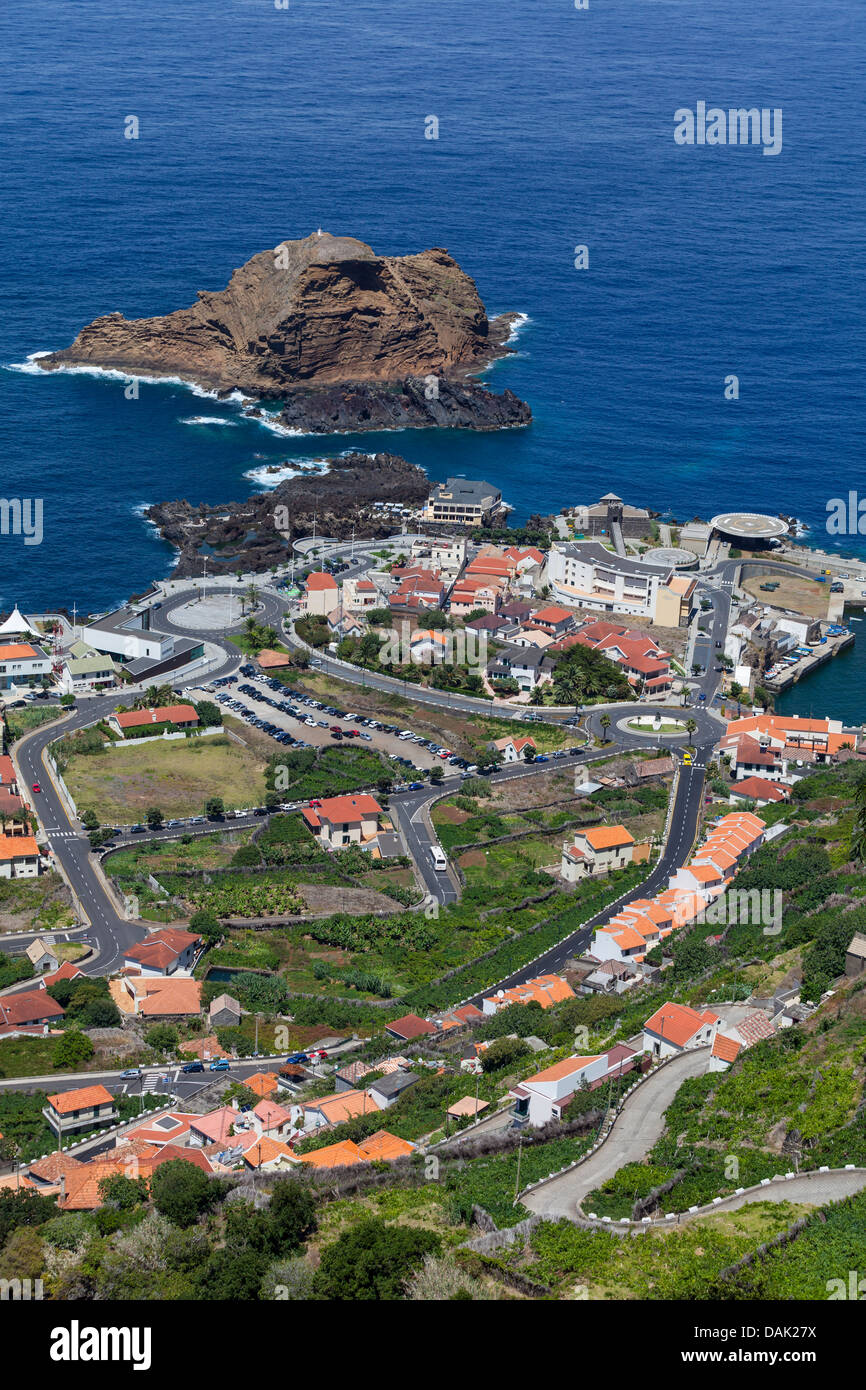 Portugal, View of Porto Moniz Stock Photo - Alamy