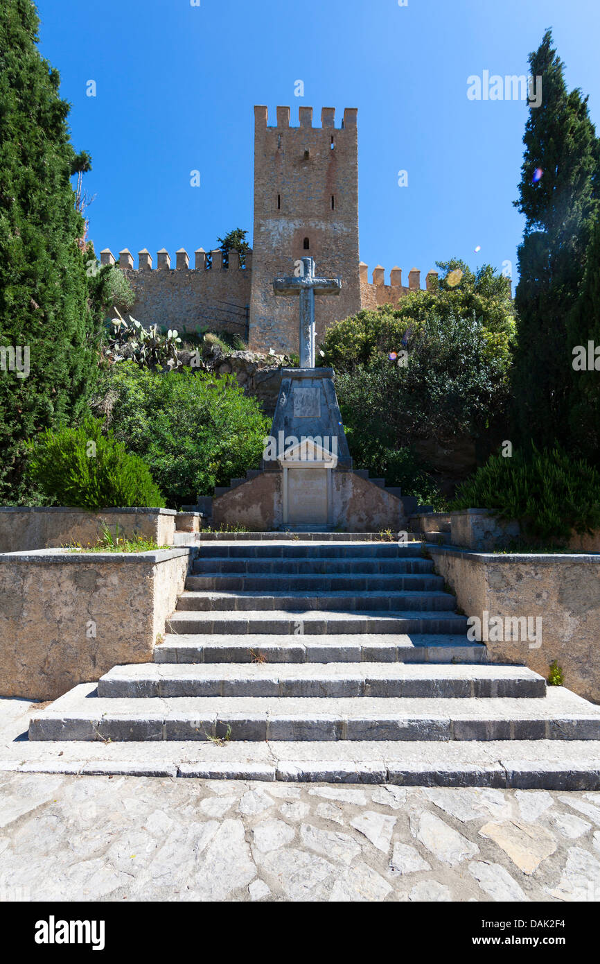 Spain, Majorca, View of Arta Castle Stock Photo - Alamy