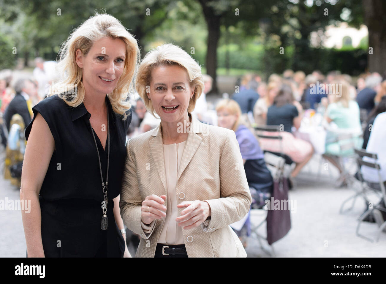 Maria Furtwaengler-Burda and Ursula von der Leyen attends the ...