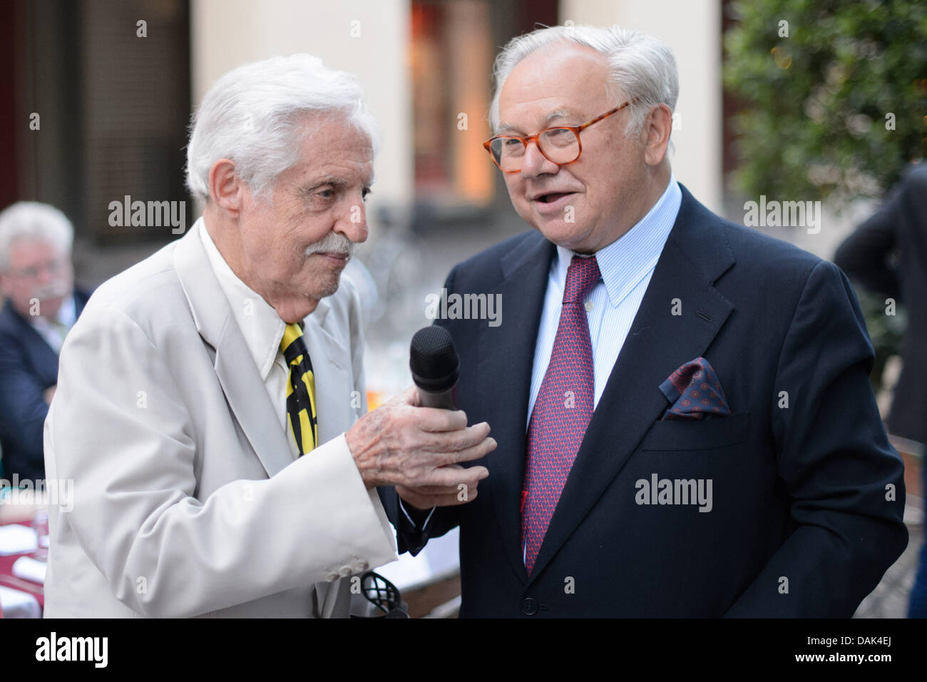 Hubert Burda (right) and Joseph (Yossi) Vardi attends the Chairwomen's ...