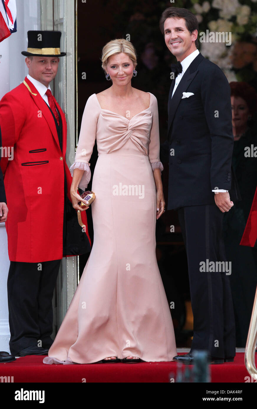 Crown Prince Pavlos and Crown Princess Marie-Chantal of Greece arrive ...
