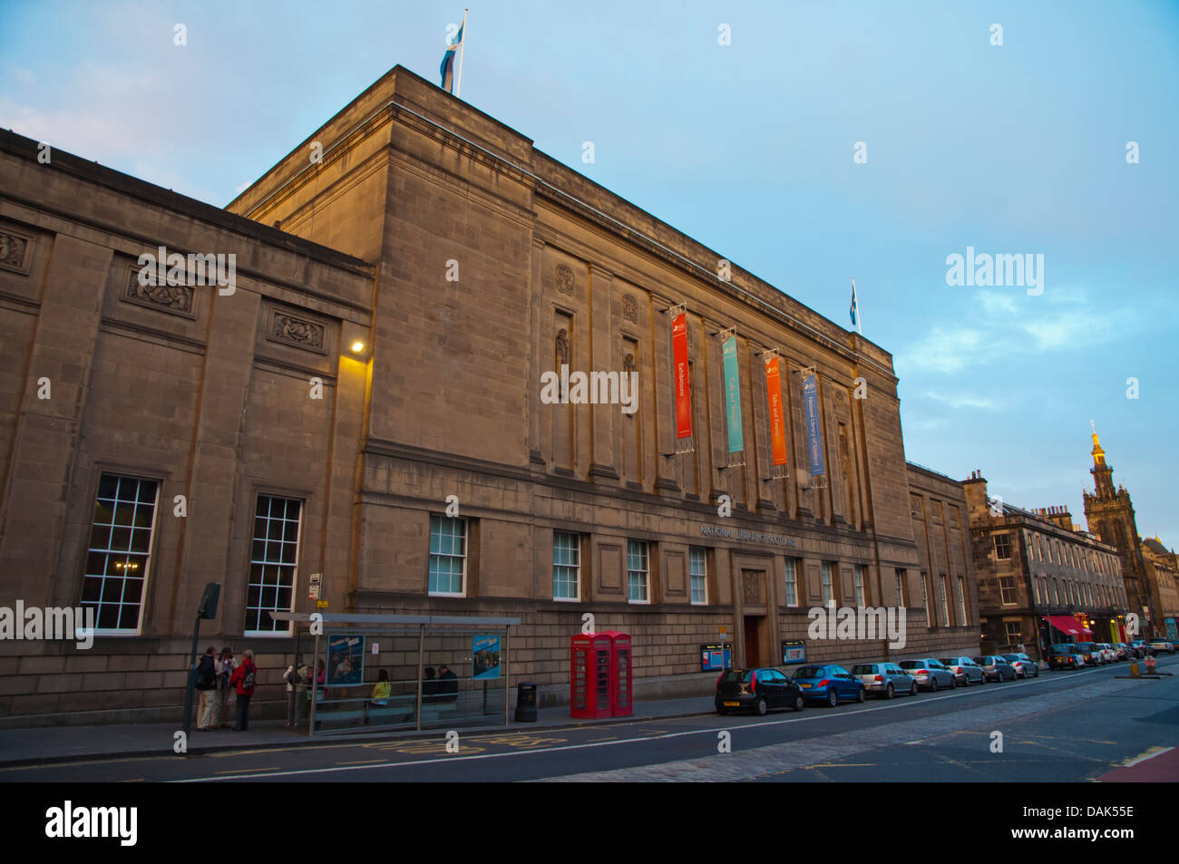 National Library of Scotland old town Edinburgh Scotland Europe Stock ...