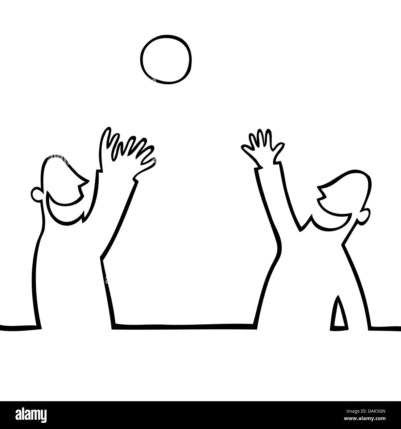 Throwing Ball In A Line