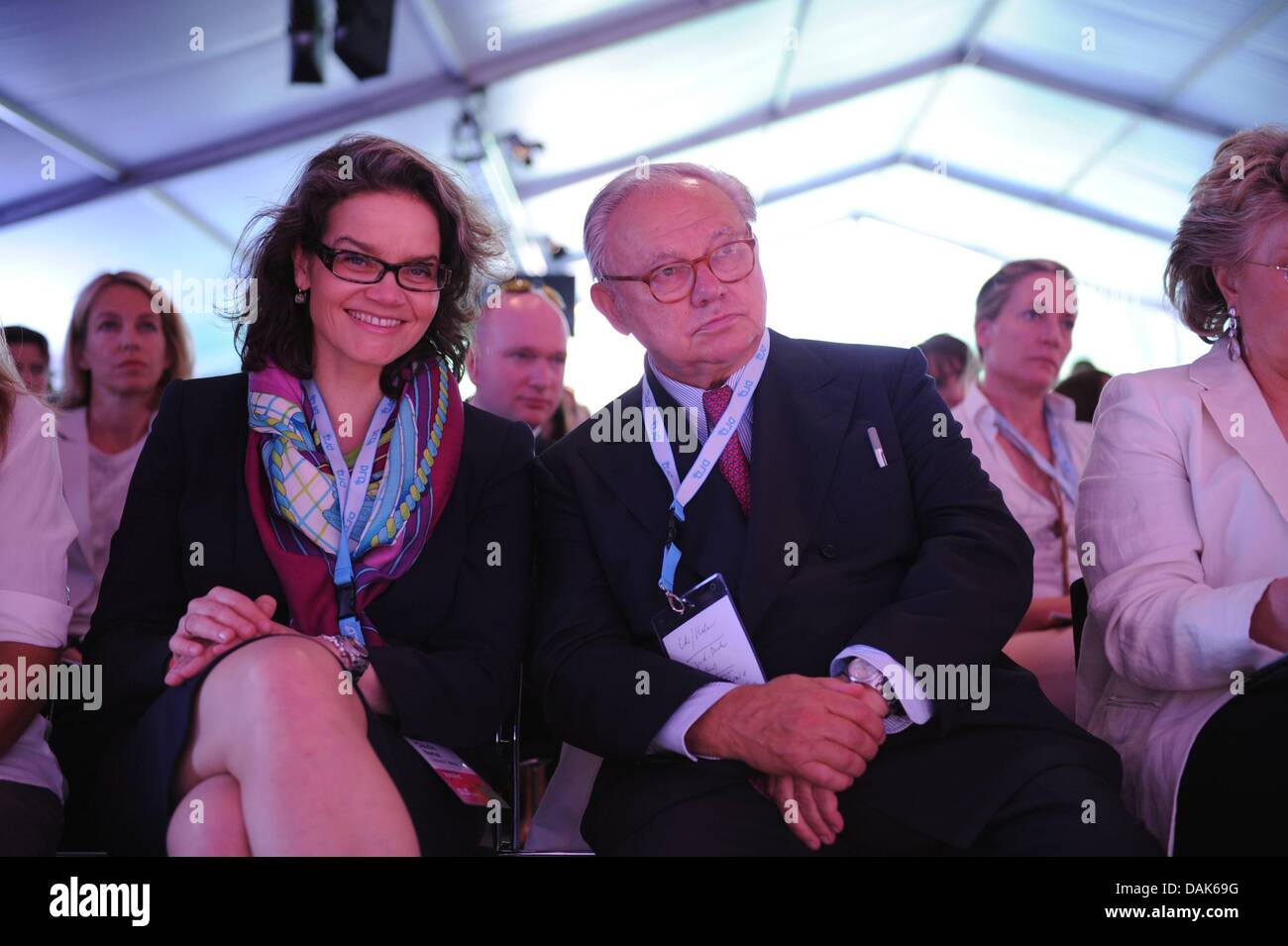 MUNICH/GERMANY - JULY 15: Claudia Nemat (Deutsche Telekom) and Prof ...
