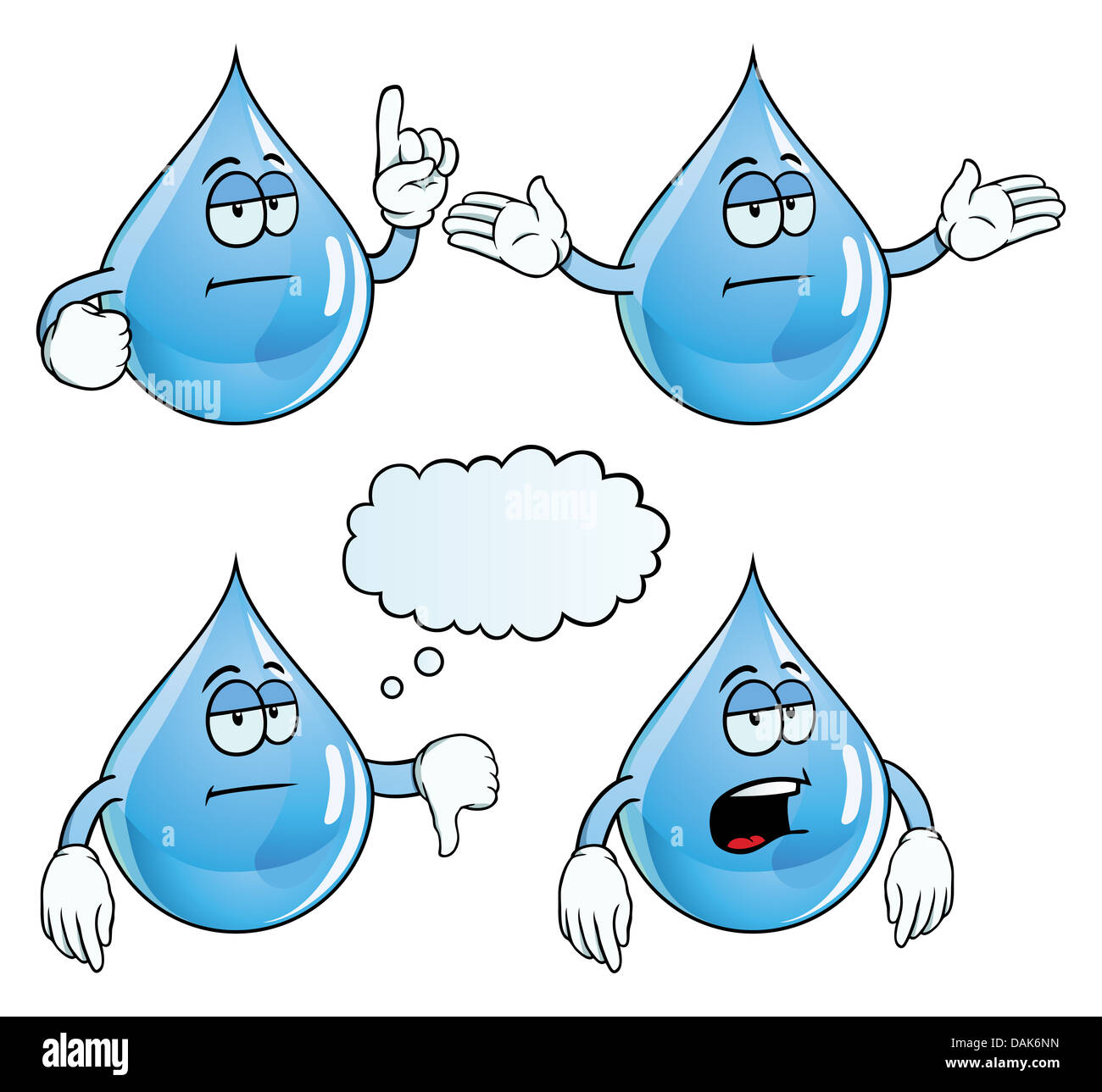 Cartoon water droplet hi-res stock photography and images - Alamy