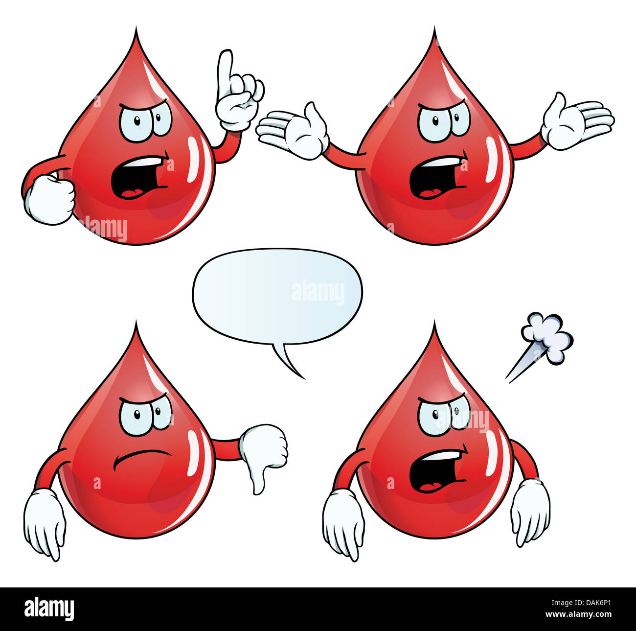 Cartoon Blood Drop Pointing High Resolution Stock Photography and ...