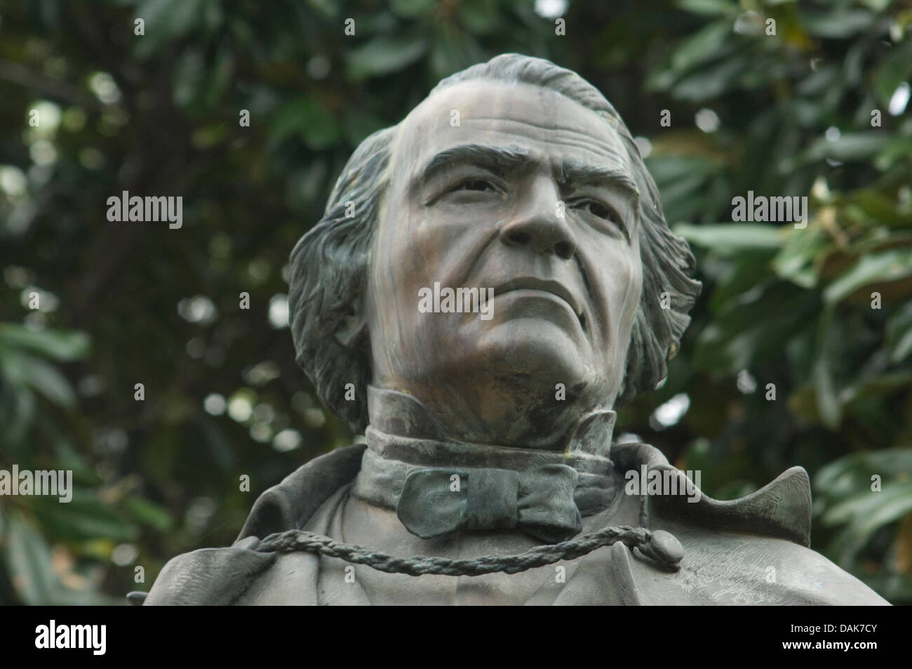 Statue of US President Andrew Johnson, Tennessee State Capitol grounds ...