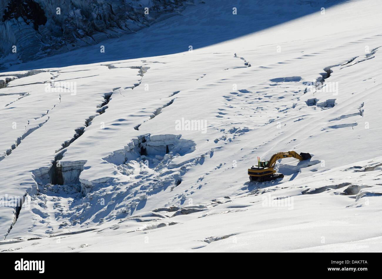 Plateau Rosa glacier, Zermatt, Valais, Swiss Alps, Switzerland, Europe ...
