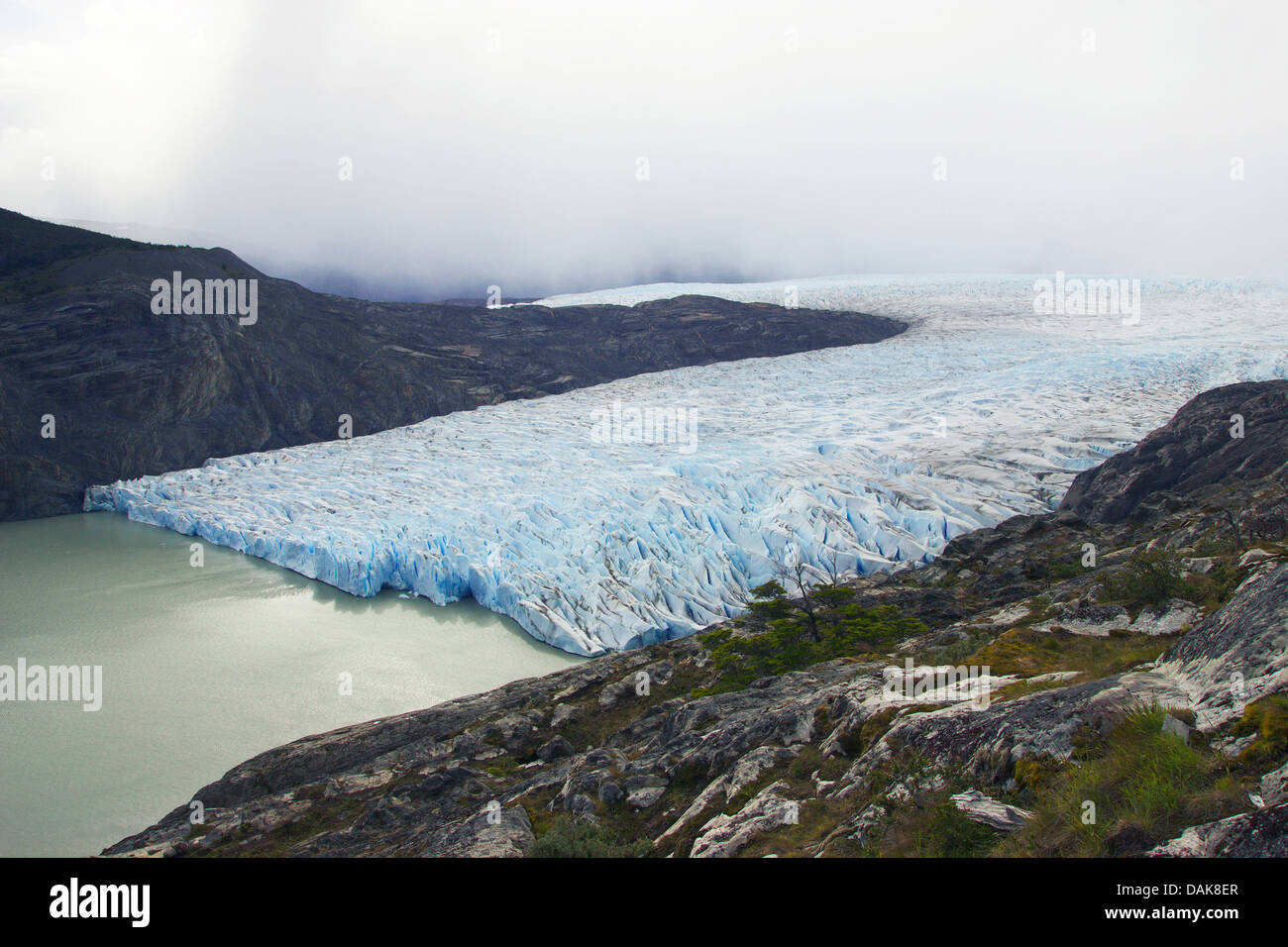 Grey glacier and Grey Lake, Chile, Patagonia, Torres del Paine National ...