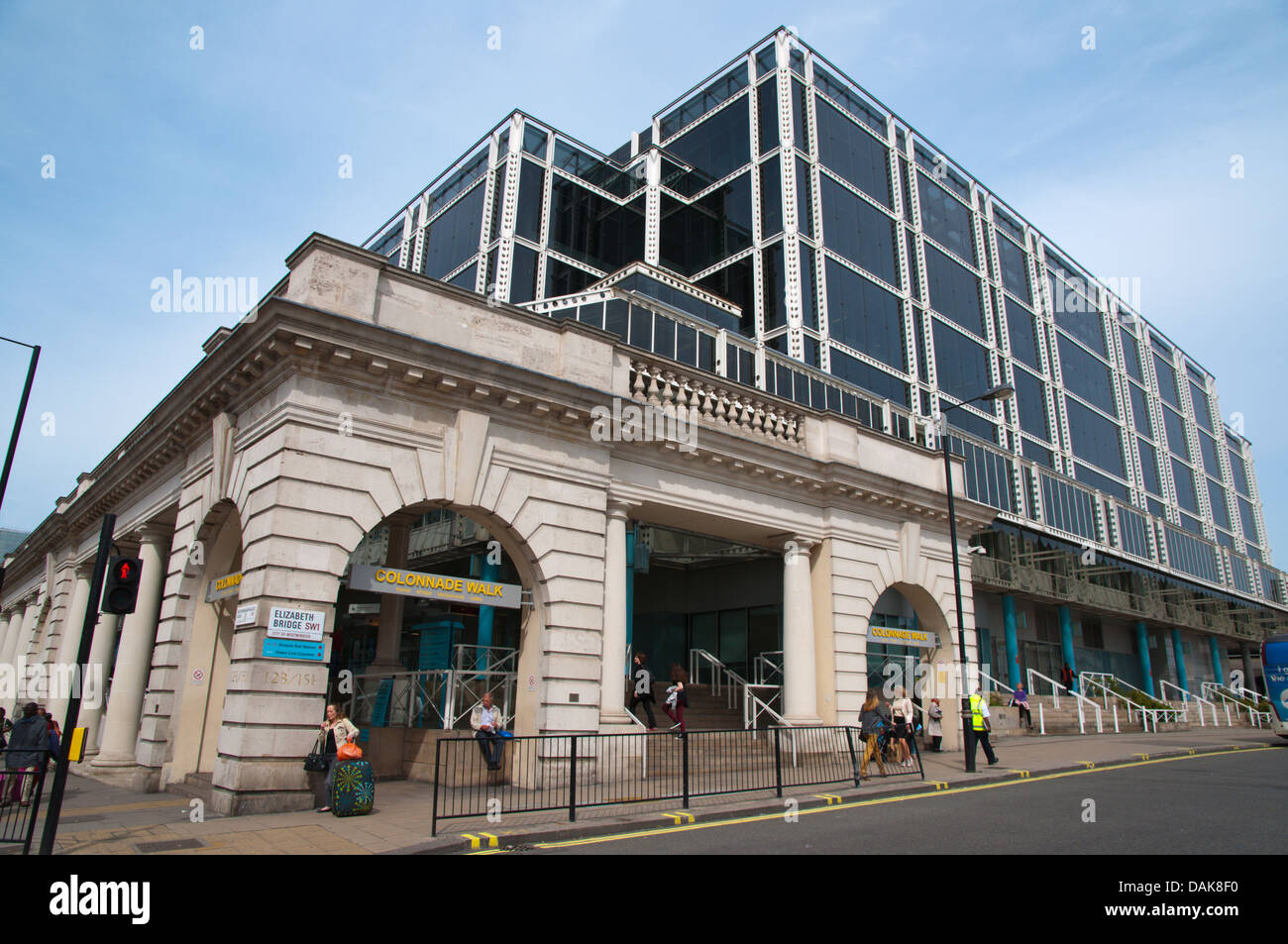 Victoria Place shopping centre with Colonnade Walk central London ...