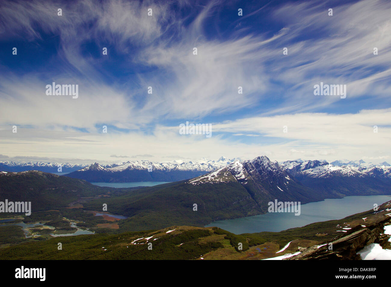 Fjord in direction of darwinkordillera hi-res stock photography and ...