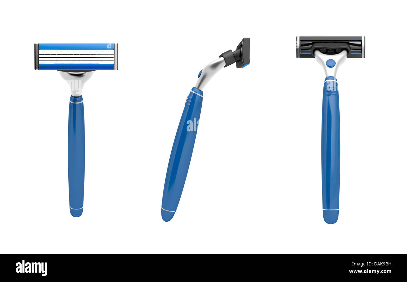 Safety razor isolated on white Stock Photo - Alamy