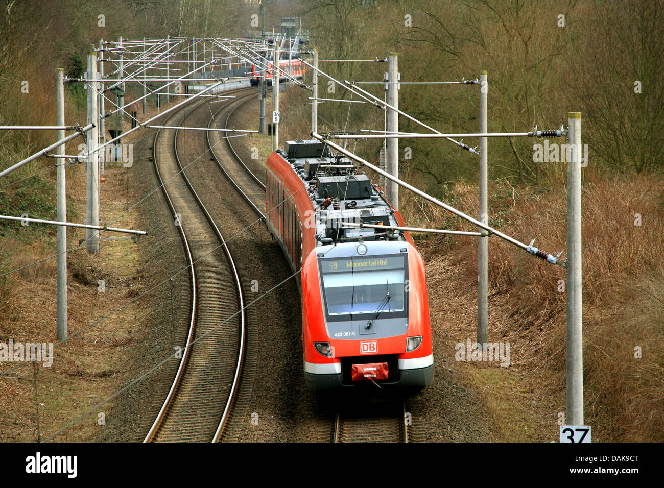 S-Bahn in Ruhr Metropolitan Region, Germany, North Rhine-Westphalia ...