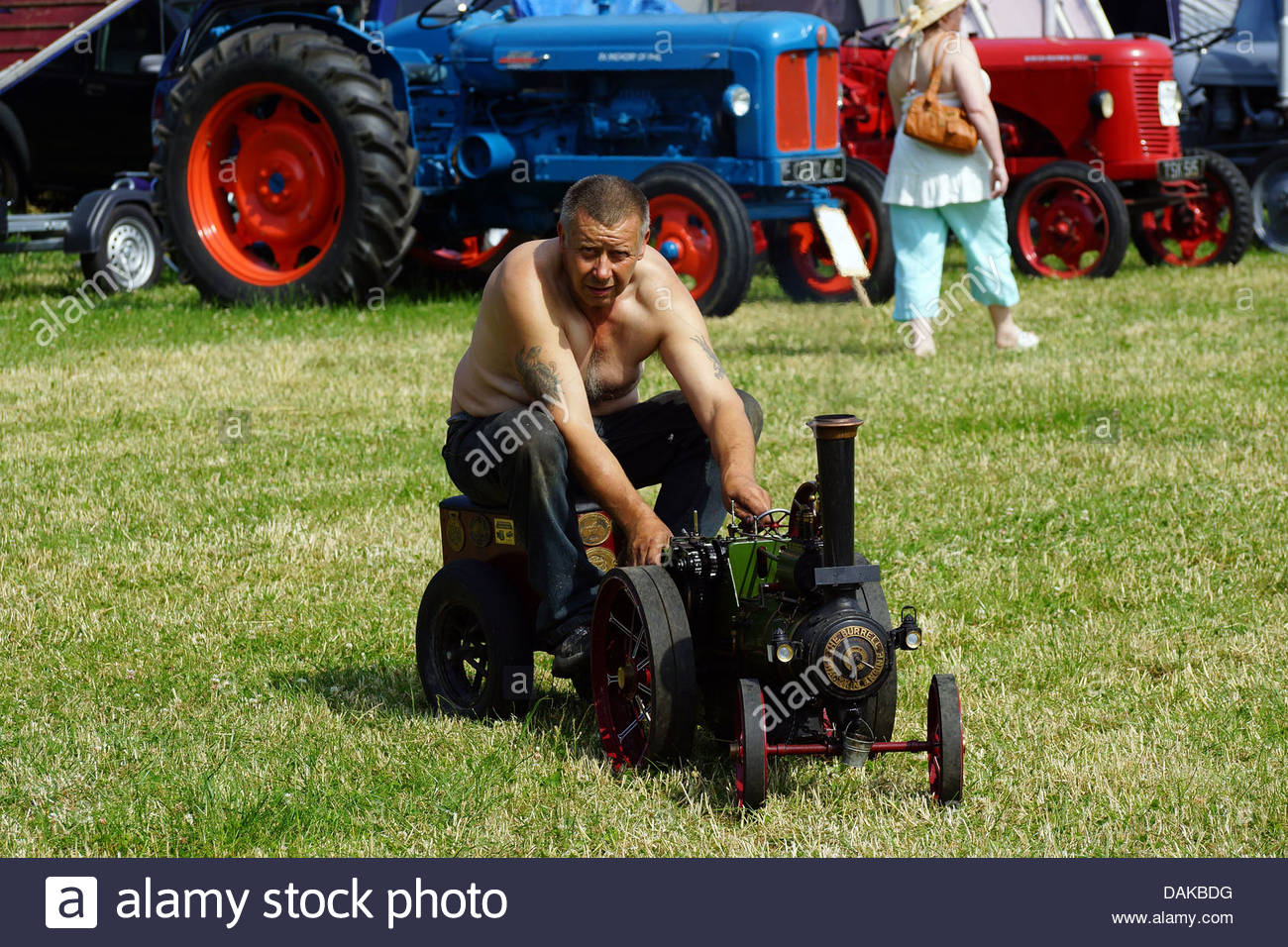 Miniature Steam Traction Engine Historic High Resolution Stock ...
