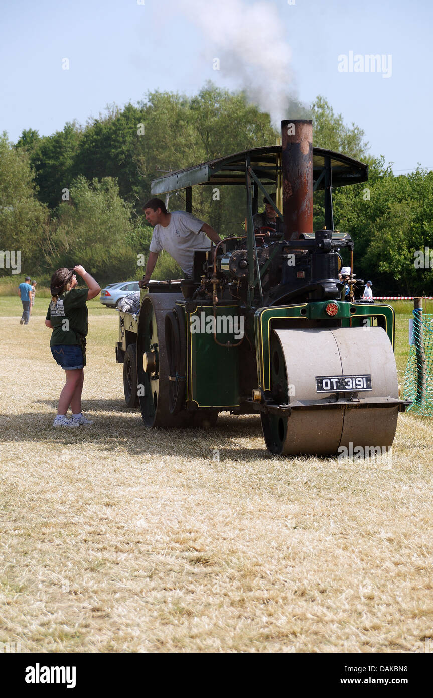 Steam Traction Engine at a show in Hampshire, UK Stock Photo - Alamy
