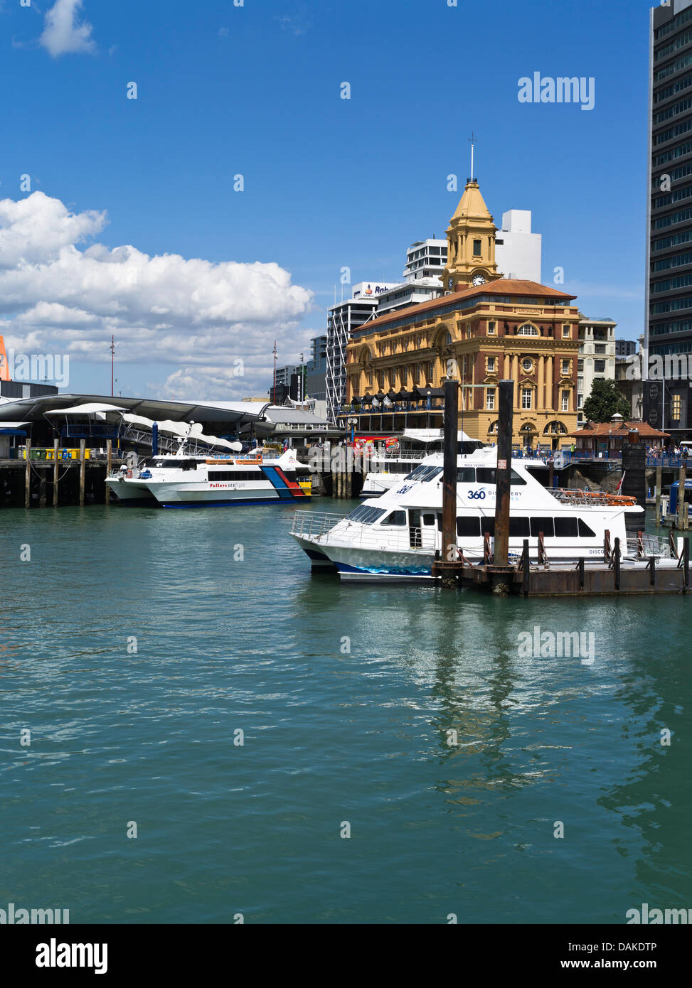 dh Pier waterfront AUCKLAND HARBOUR NEW ZEALAND NZ Ferries ferry ...