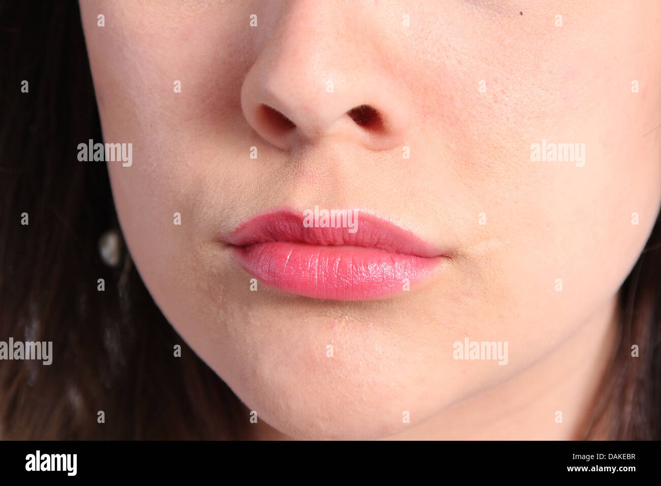 Focus on a pair of sensual full lips Stock Photo - Alamy