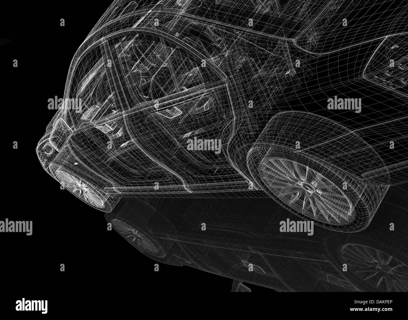 Car 3d model body structure hi-res stock photography and images - Alamy