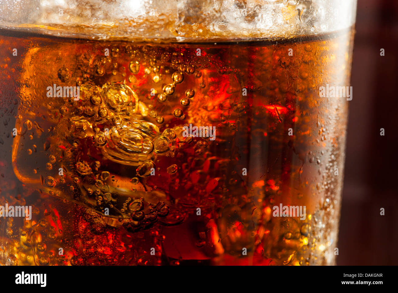 Refreshing Ice Cold Soda Pop in a Glass Stock Photo - Alamy