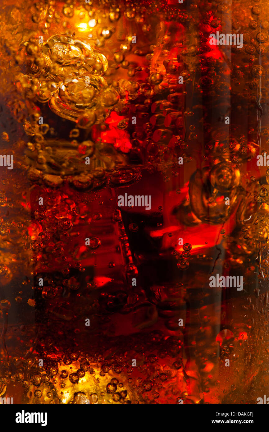 Refreshing Ice Cold Soda Pop in a Glass Stock Photo - Alamy