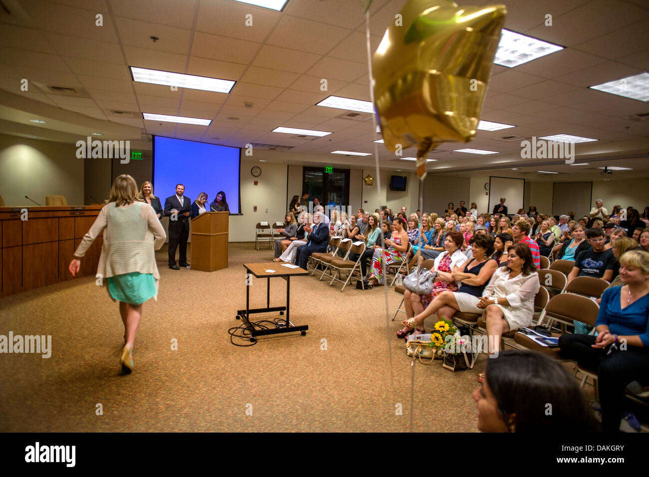 An Adult Transition Program (ATP) student receives her diploma at ...