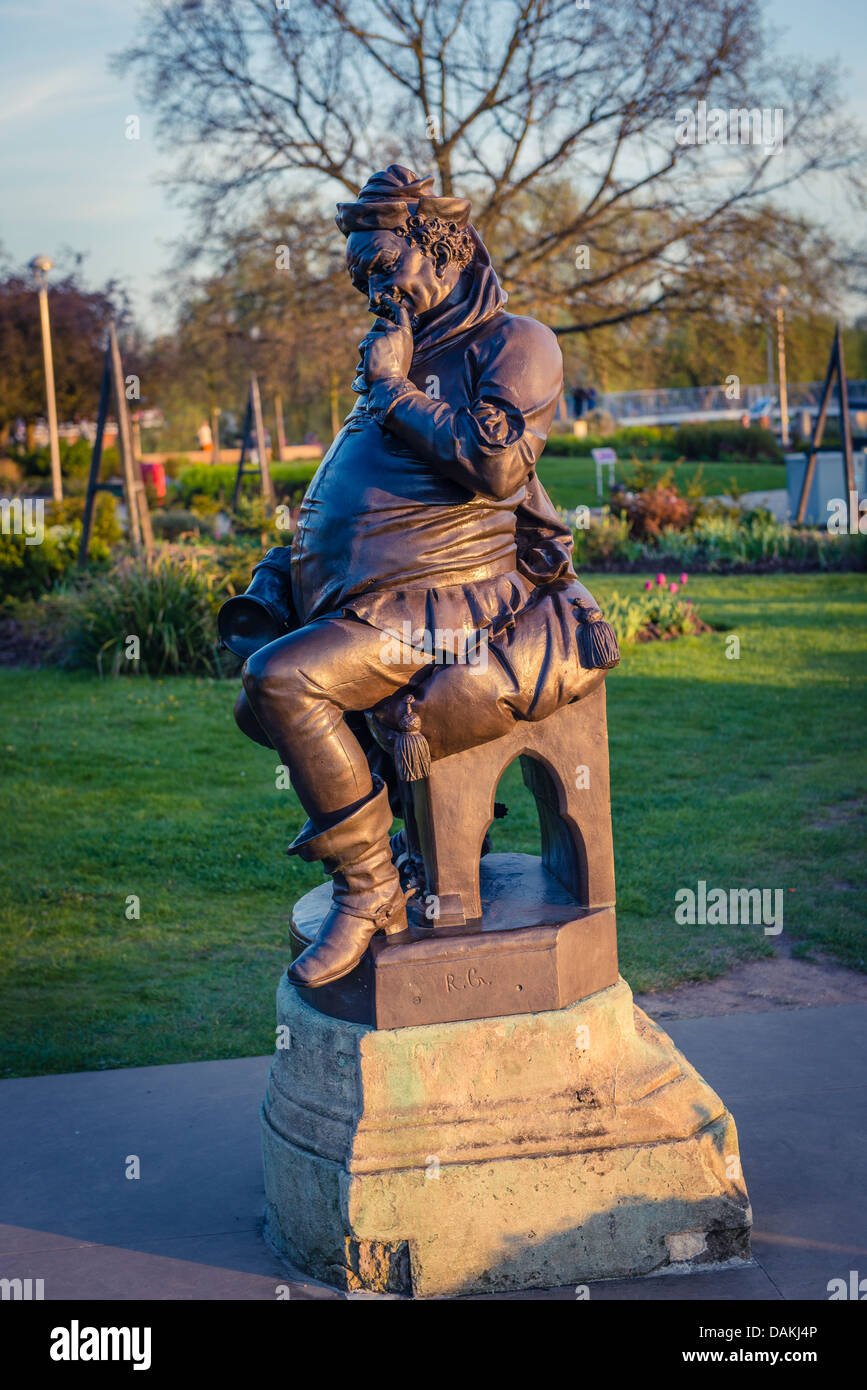 Statue of Falstaff at the Shakespeare memorial by Lord Ronald Gower in ...