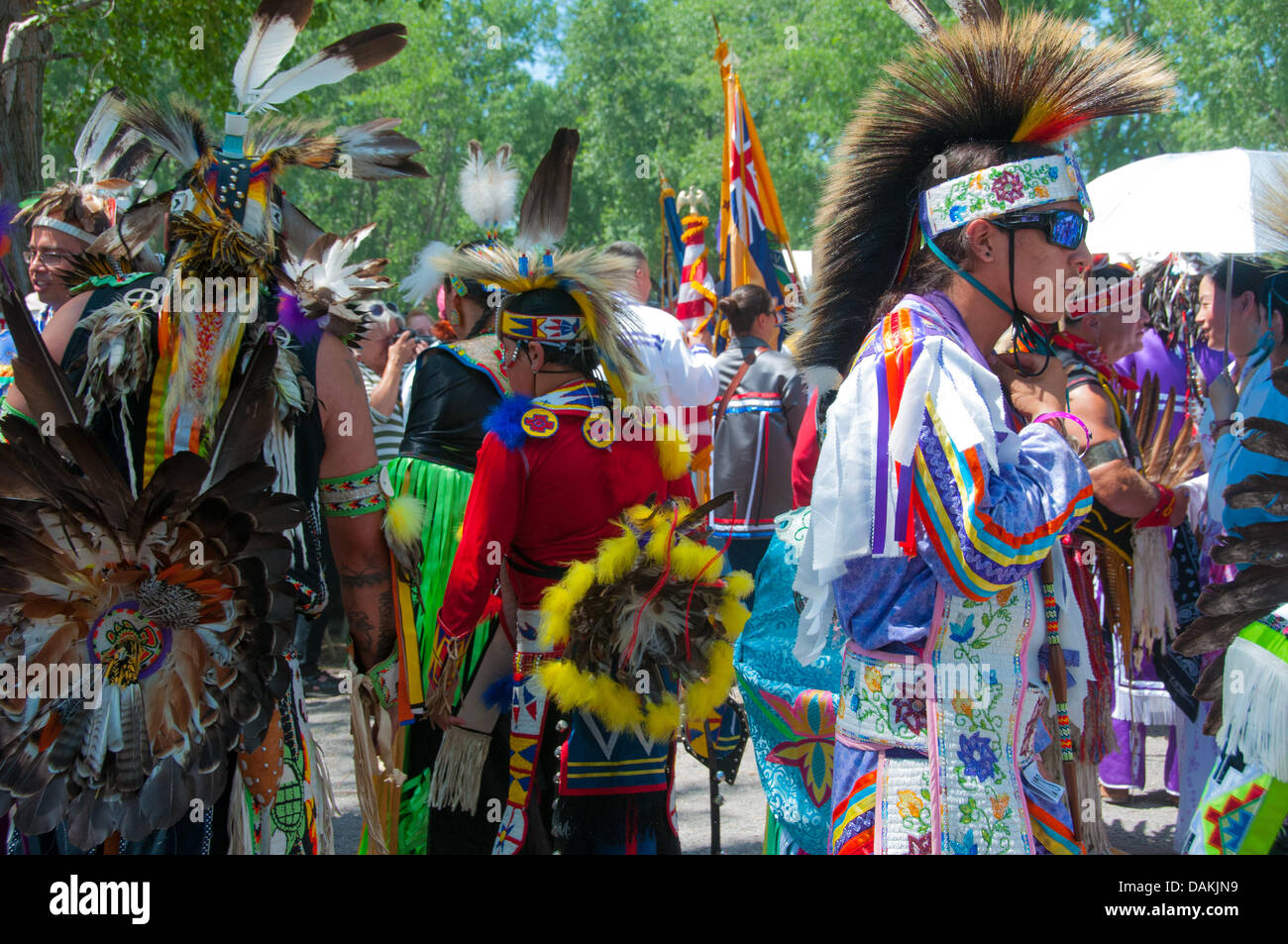 The proud Mohawk nation living in Kahnawake native community located on ...
