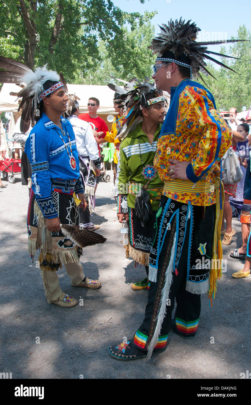 The proud Mohawk nation living in Kahnawake native community located ...