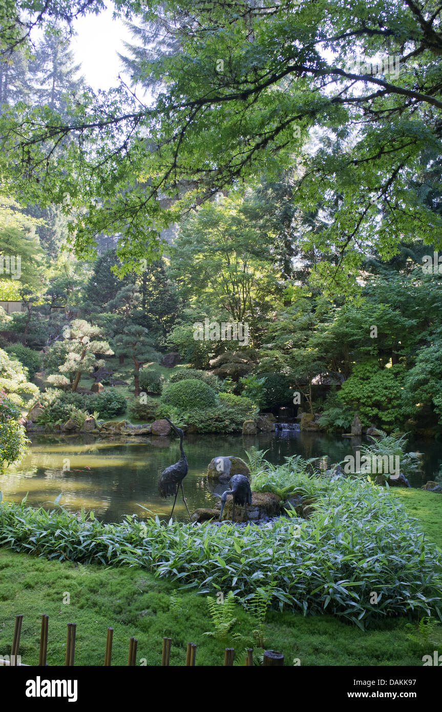 Portland Japanese Garden, Portland, Oregon Stock Photo - Alamy