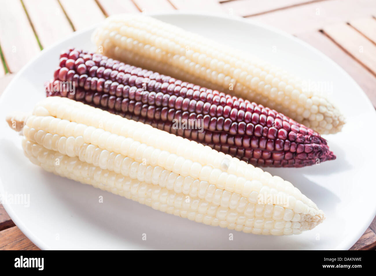 Organic whole grain with boiled corn cobs, stock photo Stock Photo - Alamy