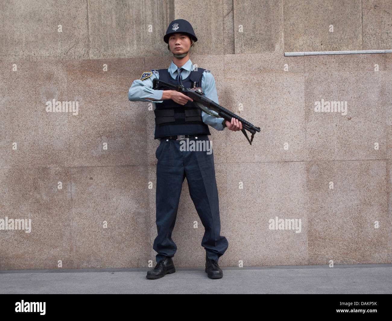 Chinese Security Armed Guard Stock Photo - Alamy