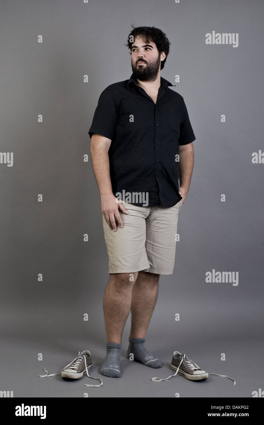 Grey beard fat man hi-res stock photography and images - Alamy