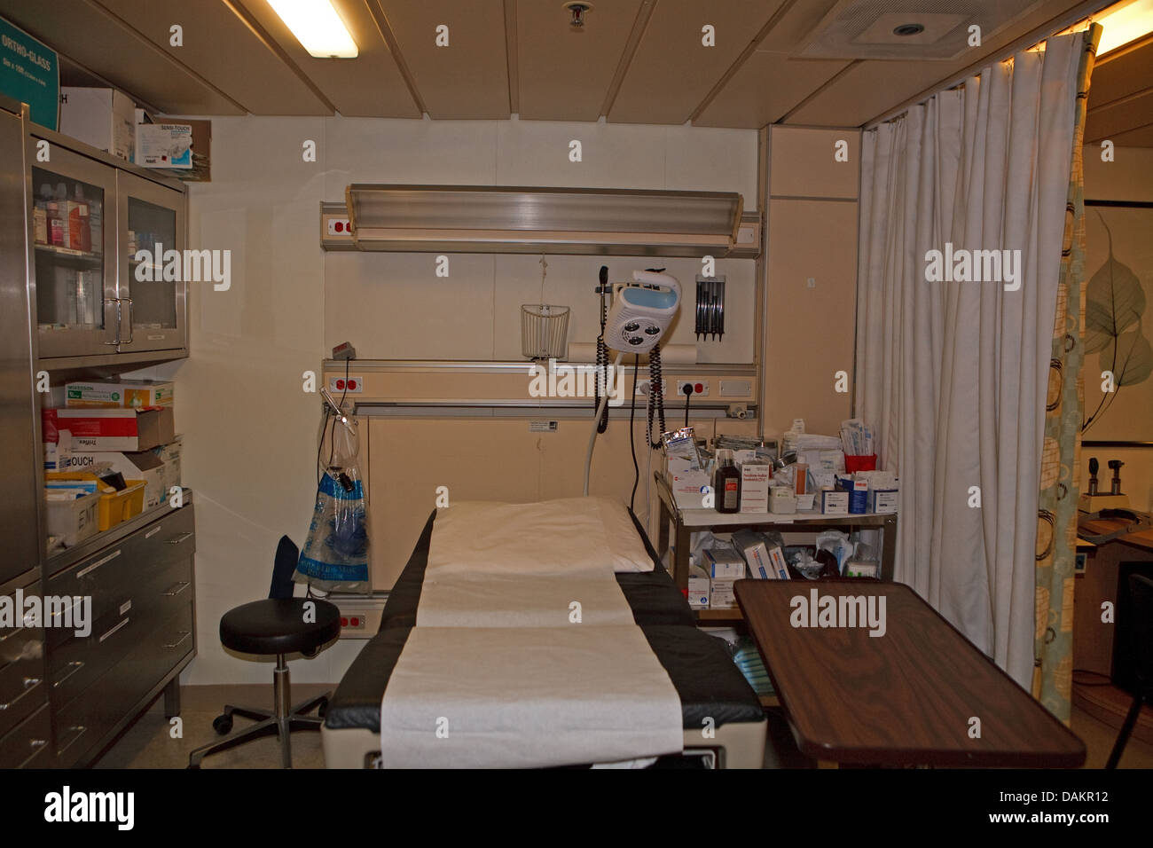 Hospital on board the MS Ryndam owned by Holland America Line Stock ...