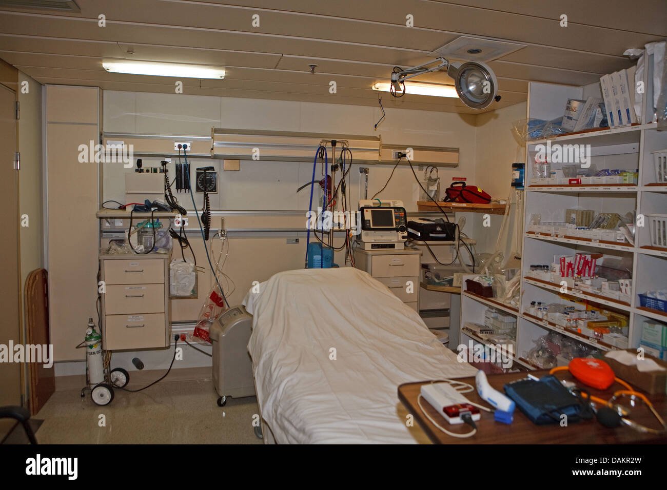 Hospital on board the MS Ryndam owned by Holland America Line Stock ...