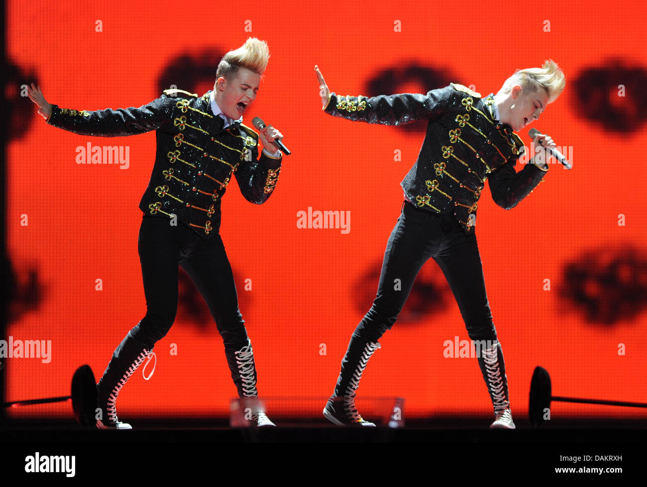 Eurovision jedward 2011 hi-res stock photography and images - Alamy