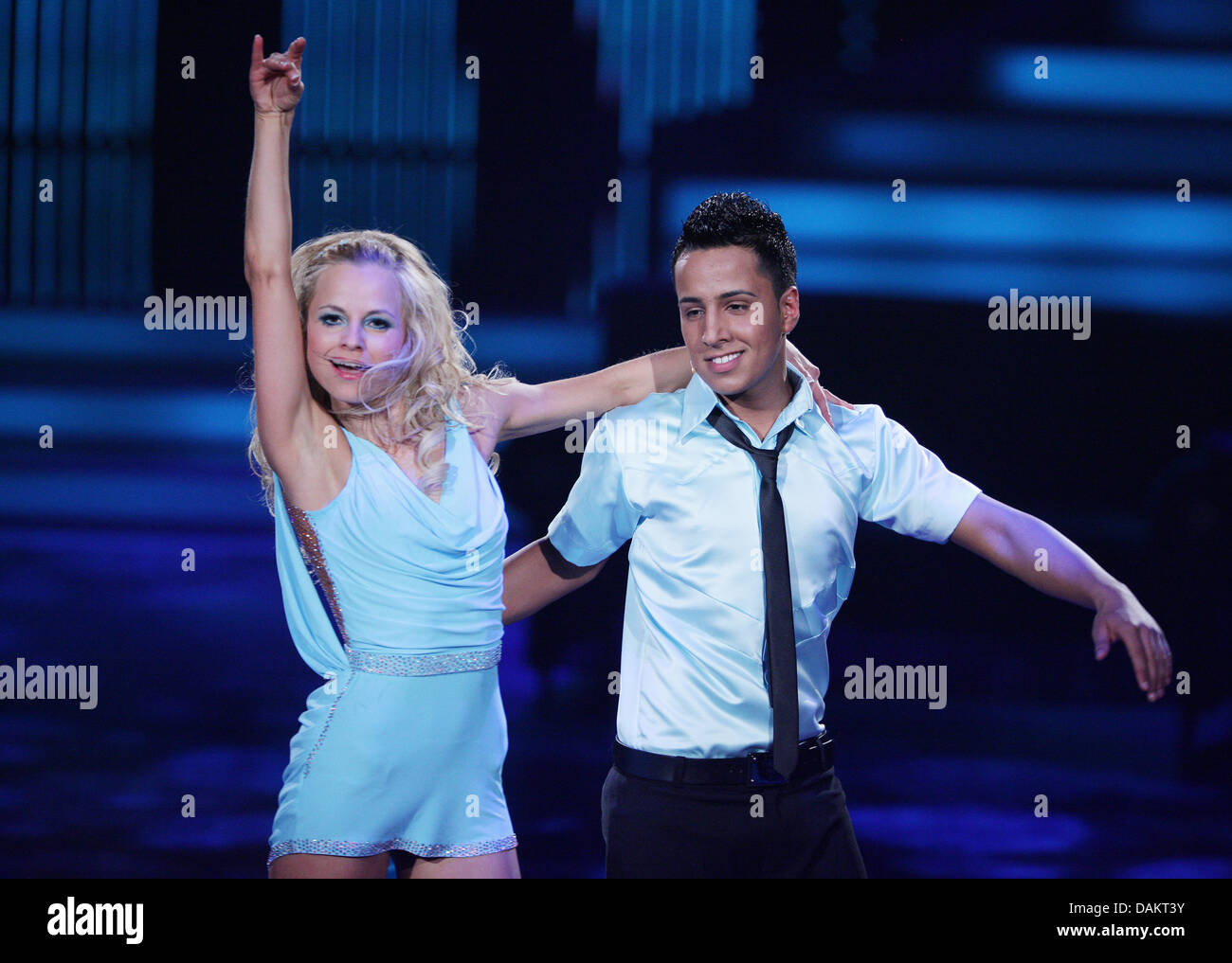 'The Checker' Thomas Karaoglan and dancer Sarah Latton dance at ...