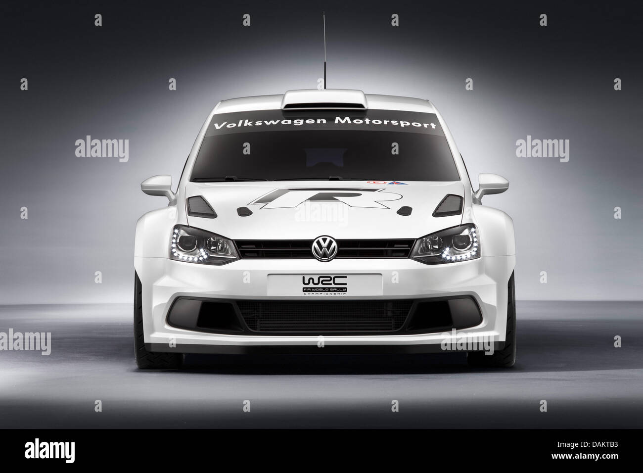 An undated VW handout picture shows the new rallye car Polo R WRC of ...