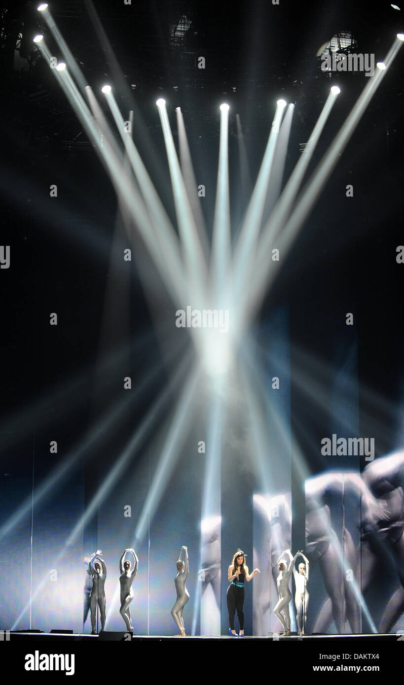 Lena representing German performs during his first rehearsal of the ...