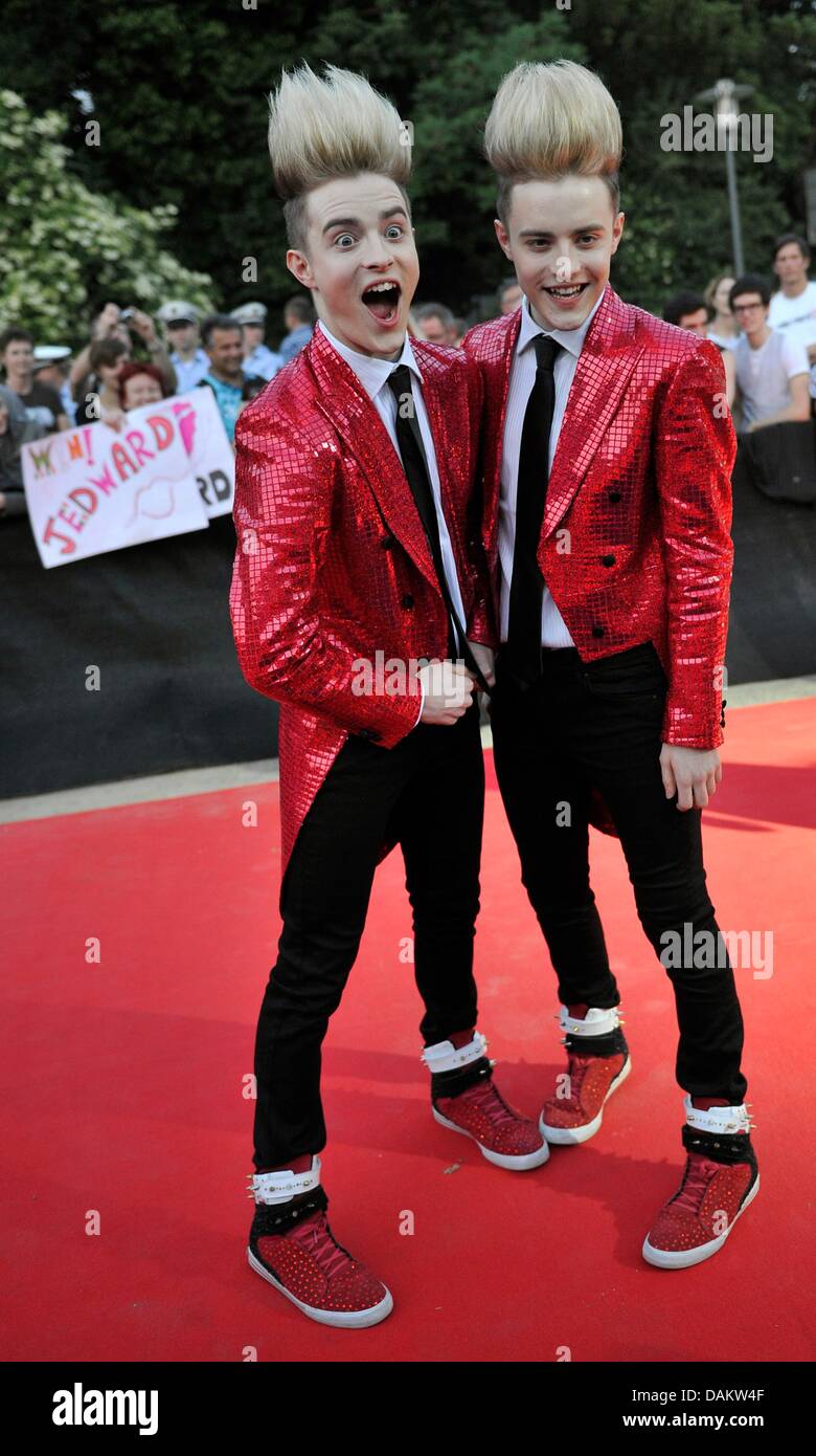 Jedward representing Ireland arrive for the Lord Mayor's Reception, the ...