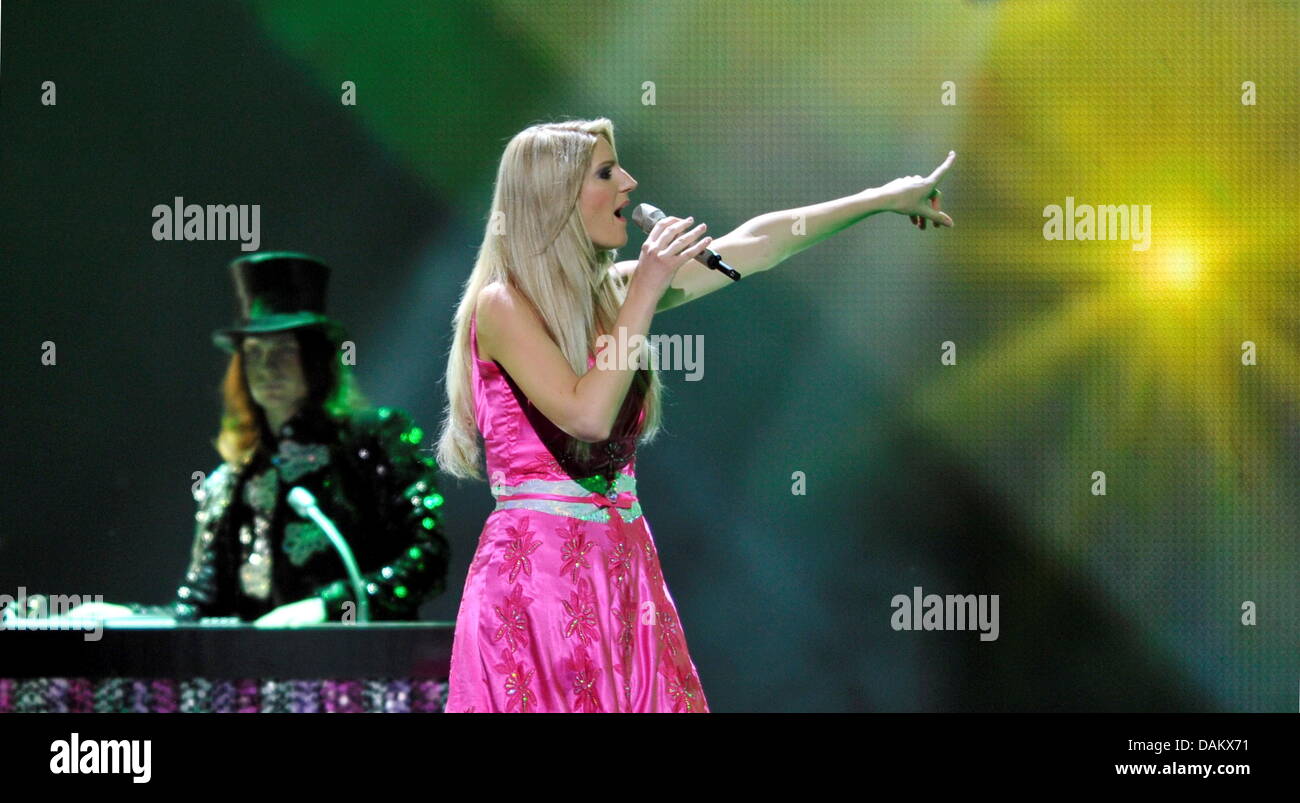 Daria Kinzer representing Croatia performs during the first Semi-Final ...