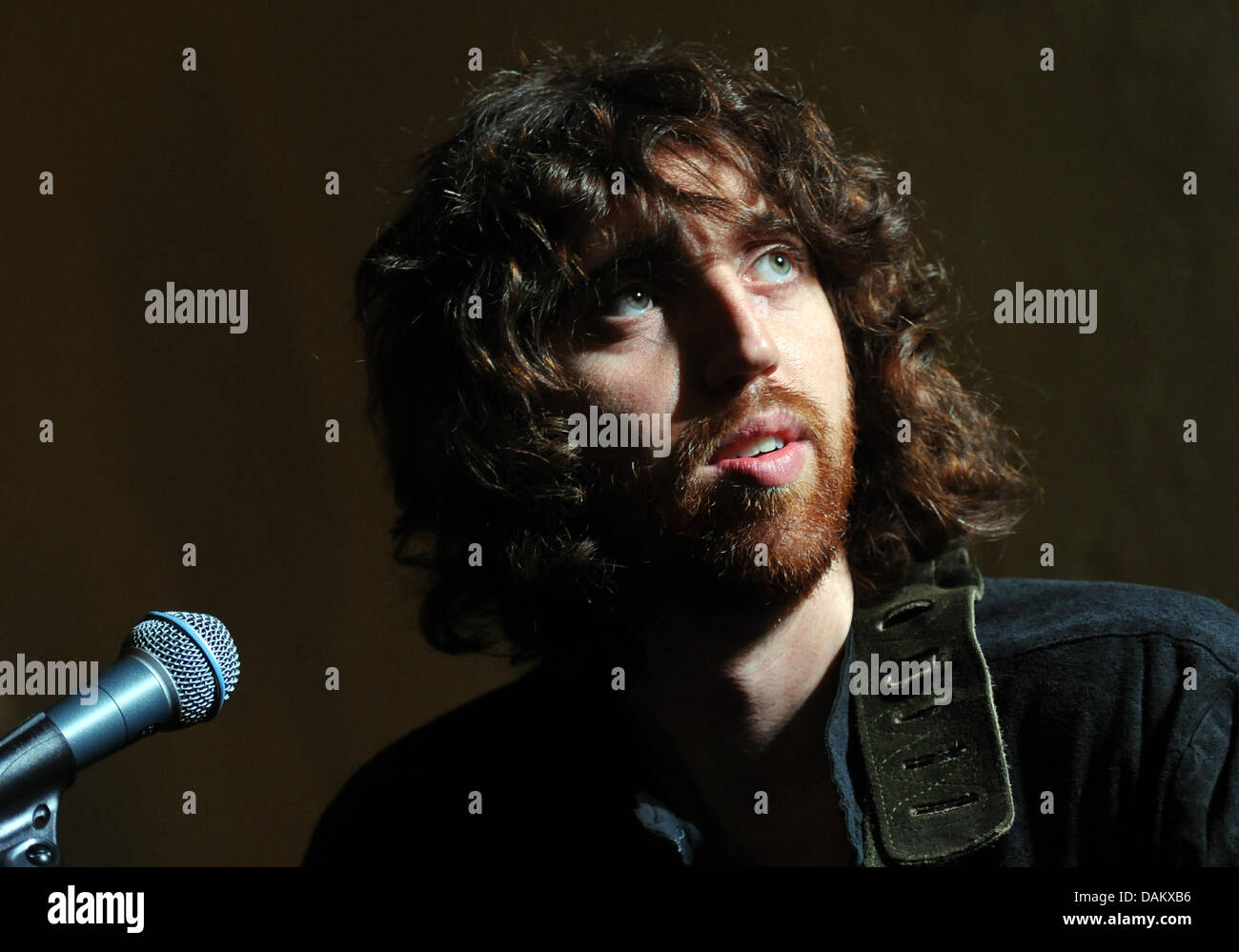 British singer Jonathan Jeremiah performs at Salon Schmueck in Berlin ...