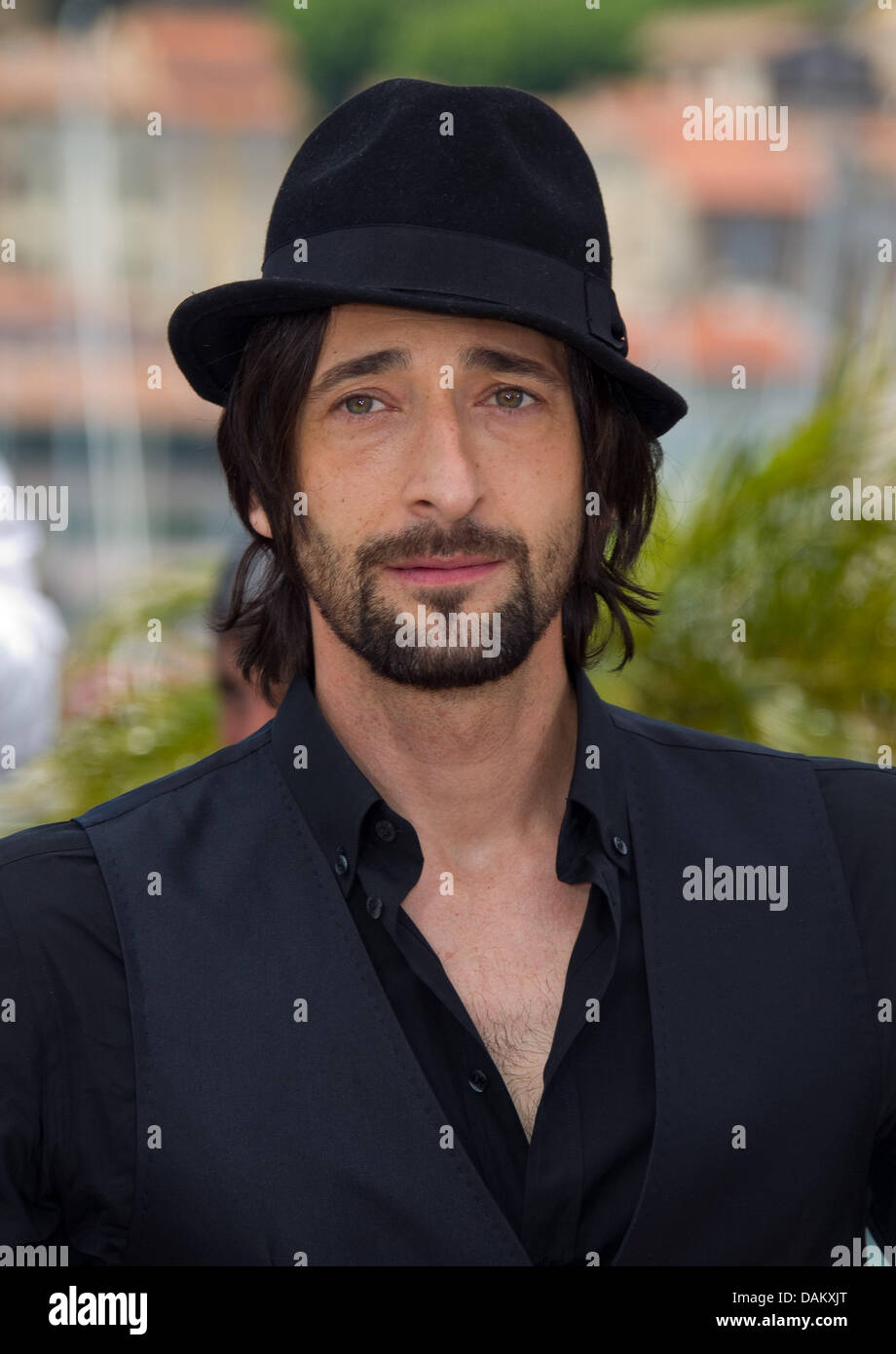 Actor Adrien Brody poses prior to a press conference of 'Midnight In ...