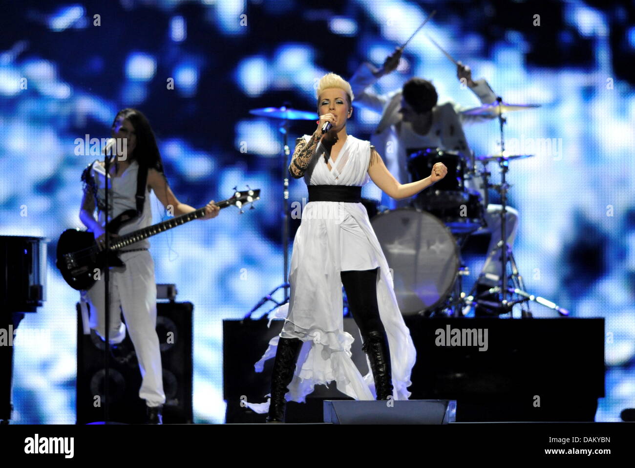 Poli Genova representing Bulgaria performs during the second Semi-Final ...