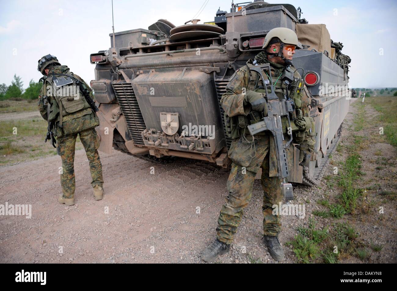 Bundeswehr (German armed forces) soldiers train for their deployment to ...