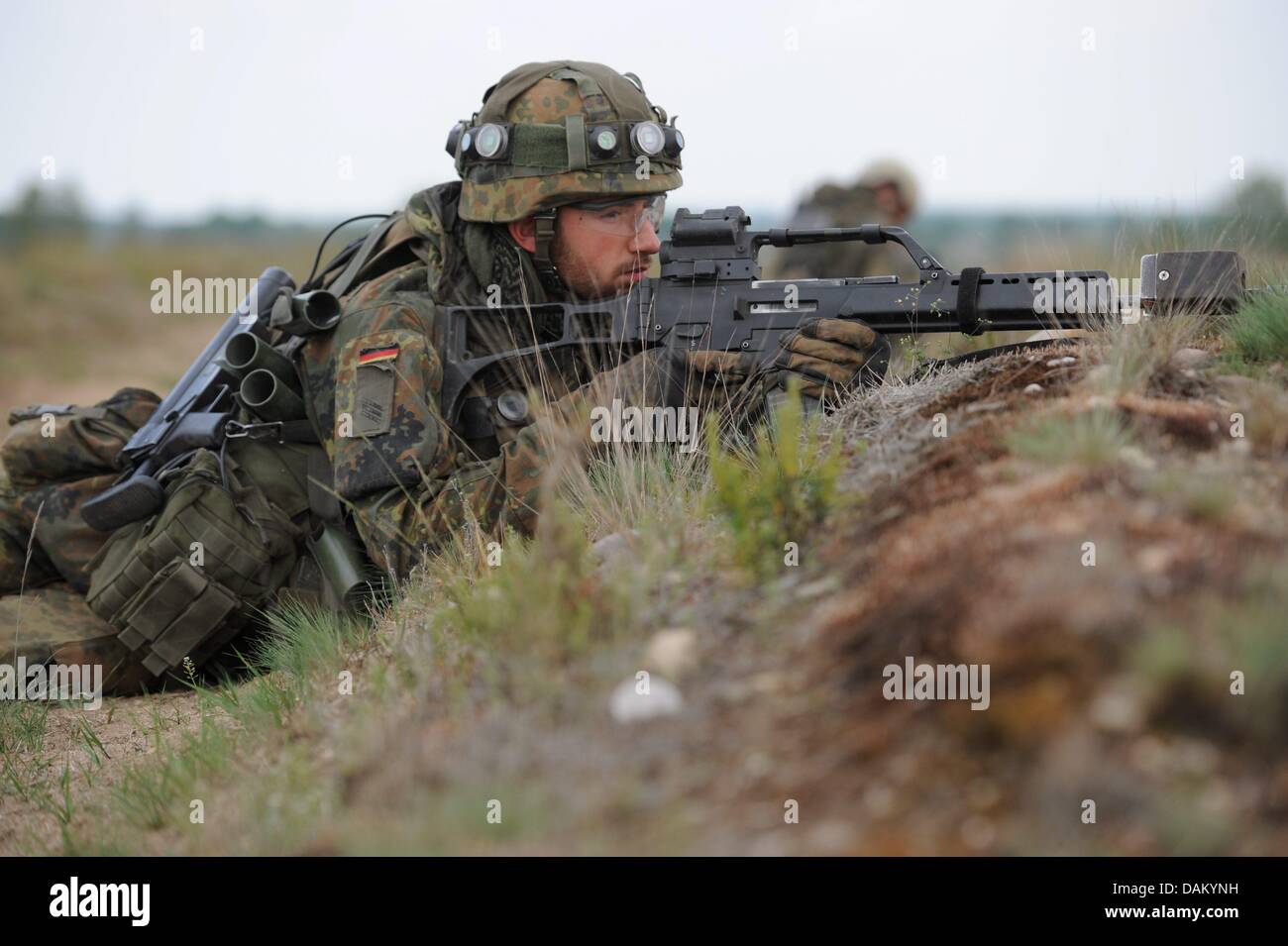 Bundeswehr (German armed forces) soldiers train for their deployment to ...