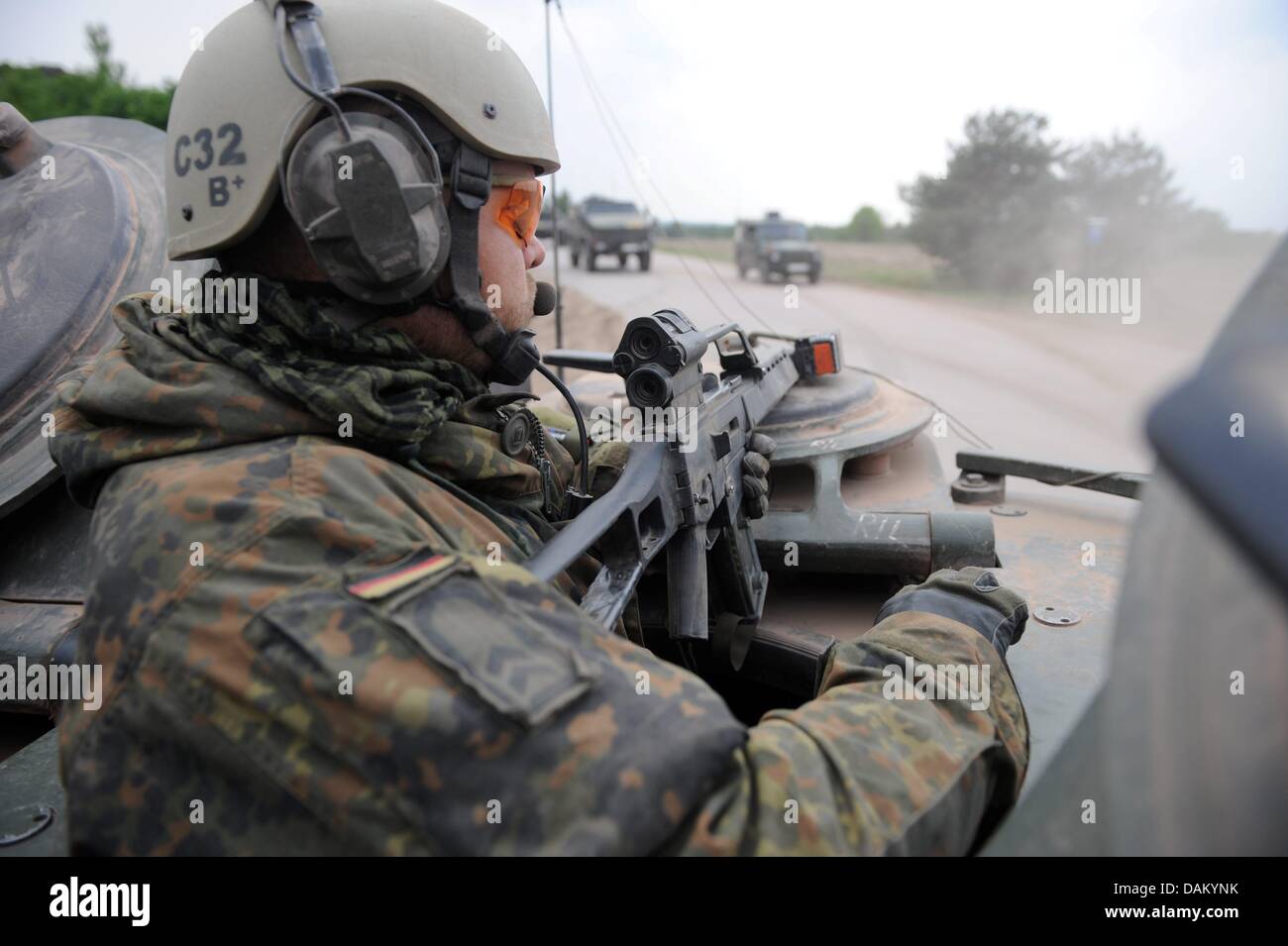 Bundeswehr (German armed forces) soldiers train for their deployment to ...