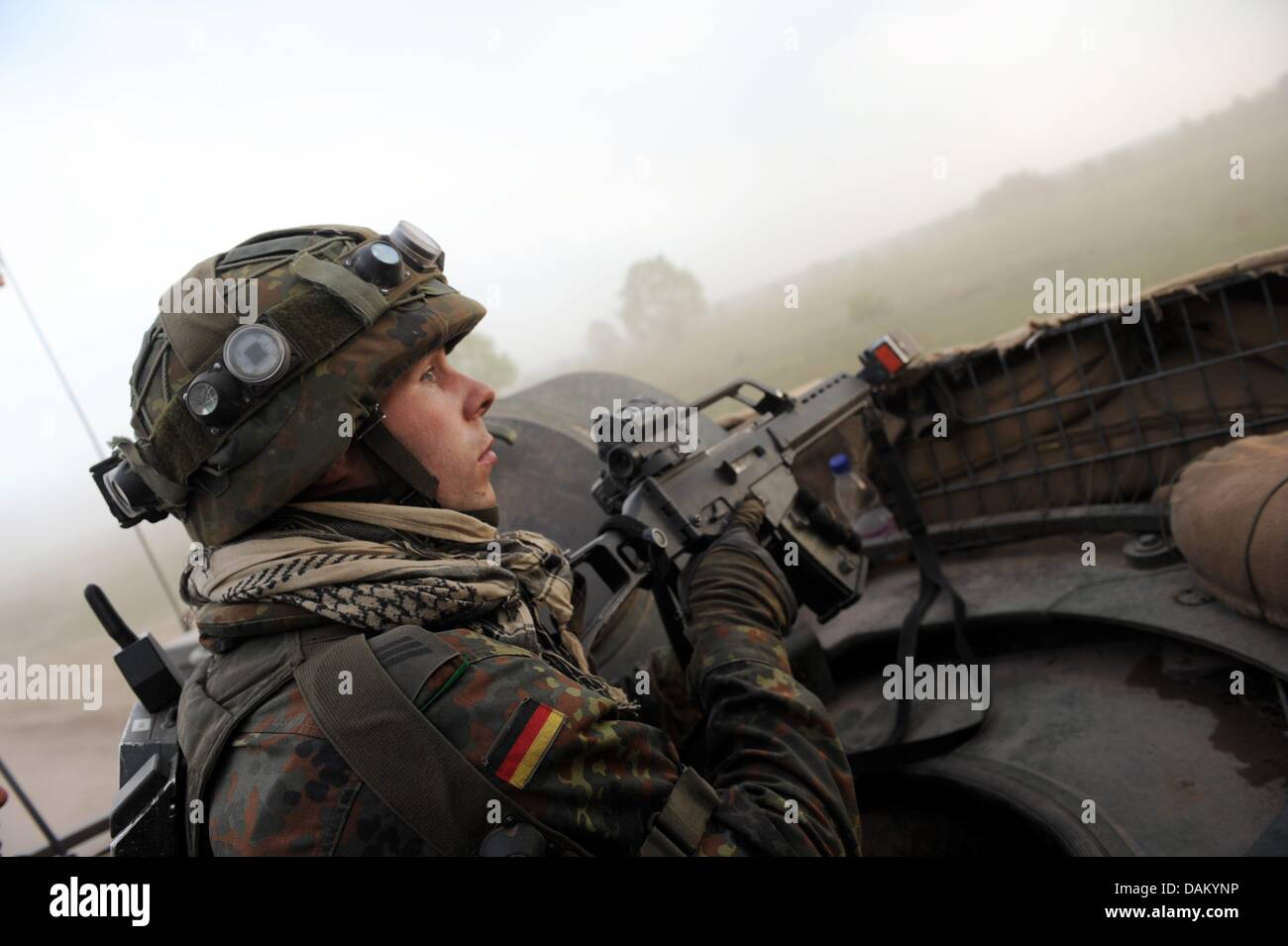 Bundeswehr (German armed forces) soldiers train for their deployment to ...