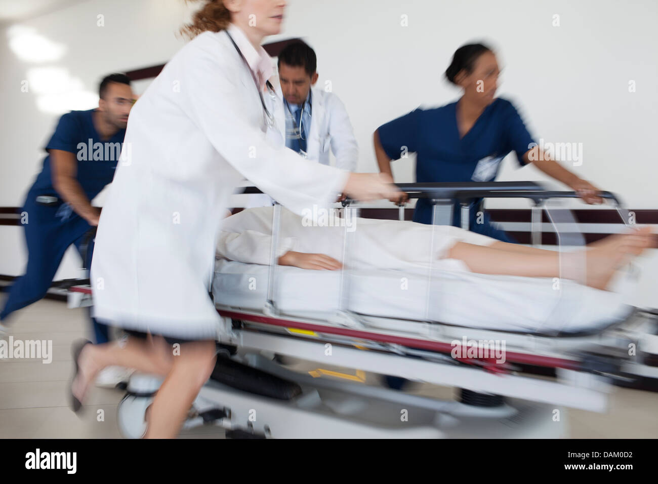 Hospital emergency trolley hi-res stock photography and images - Alamy
