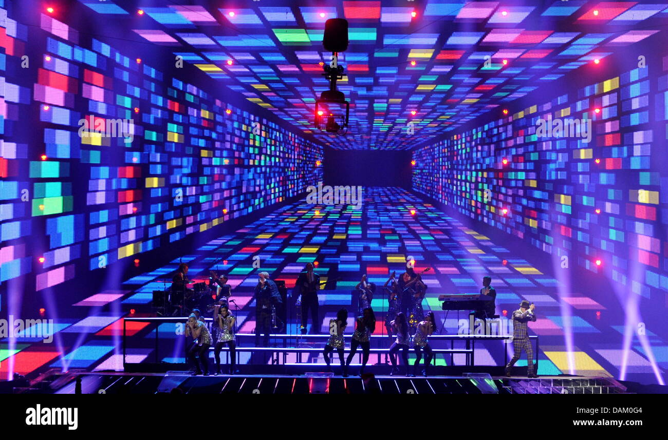Atmosphere during the Grand Final of the Eurovision Song Contest in ...