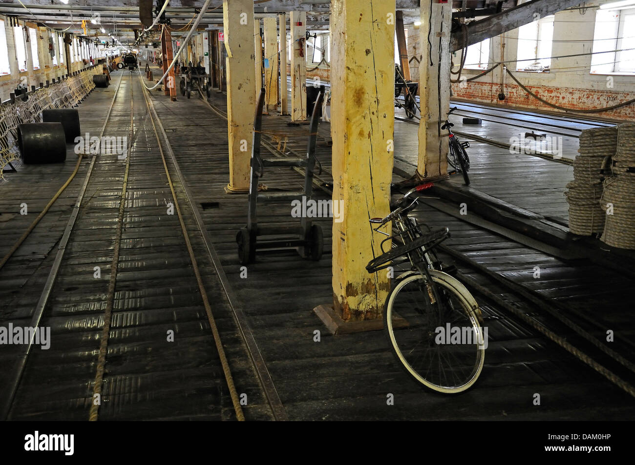 Chatham, Kent, England. Chatham Historic Dockyard. Victorian Ropery (1 ...
